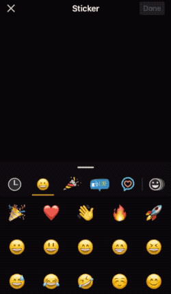 Add gif stickers to photos store
